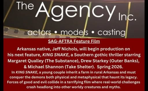 Movie "King Snake" Actor Auditions in Central Arkansas